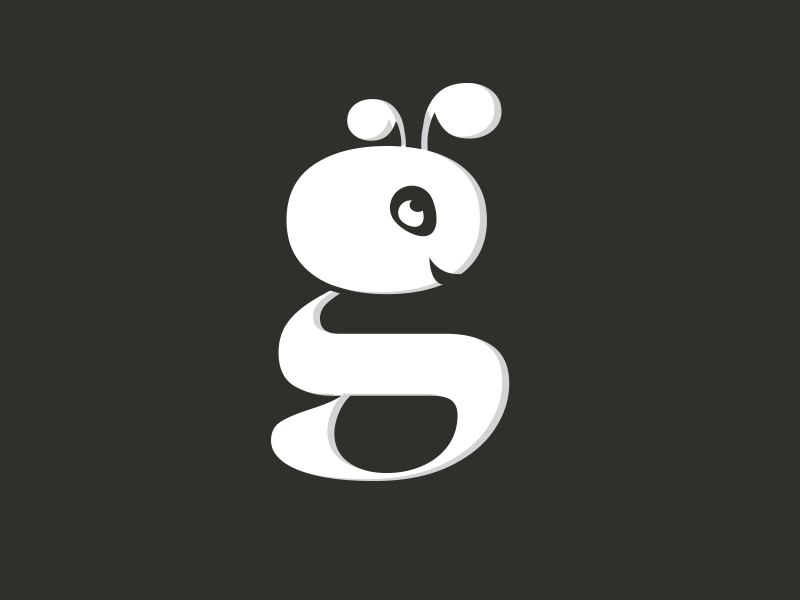 Letter G White by Fazal Manan Khan on Dribbble