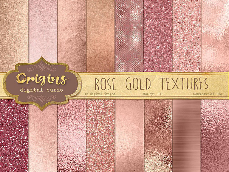 Rose Gold Digital Paper by Graphics Collection on Dribbble