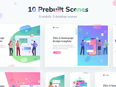 Modular Illustration Kit designs, themes, templates and downloadable ...