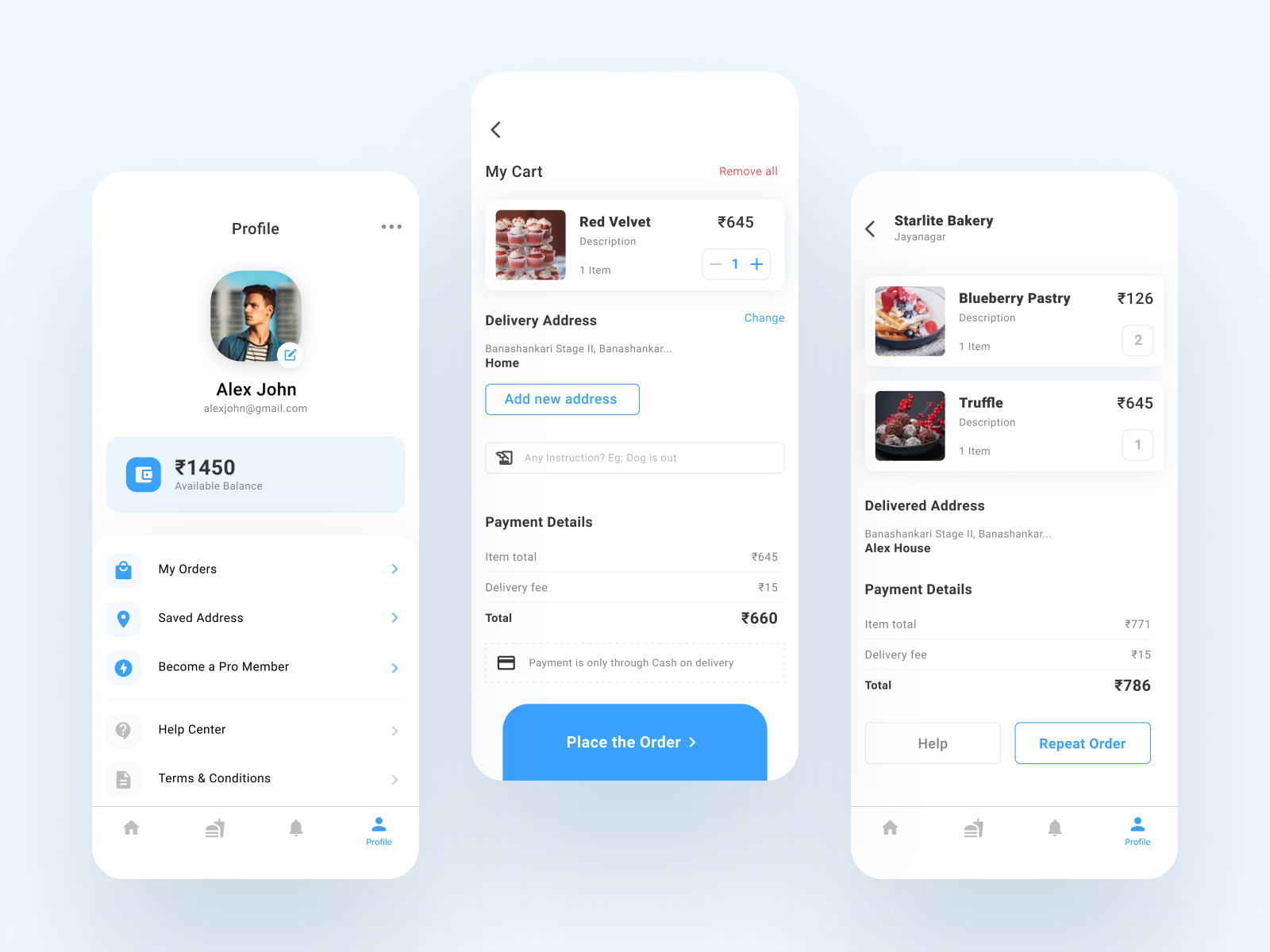 Food Delivery App by Sachin Suresh on Dribbble