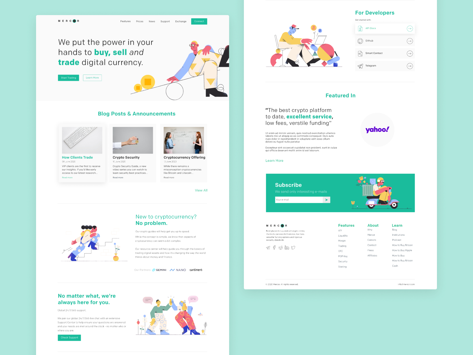 Mercor / Cryptocurrency by Genc Beqiri on Dribbble