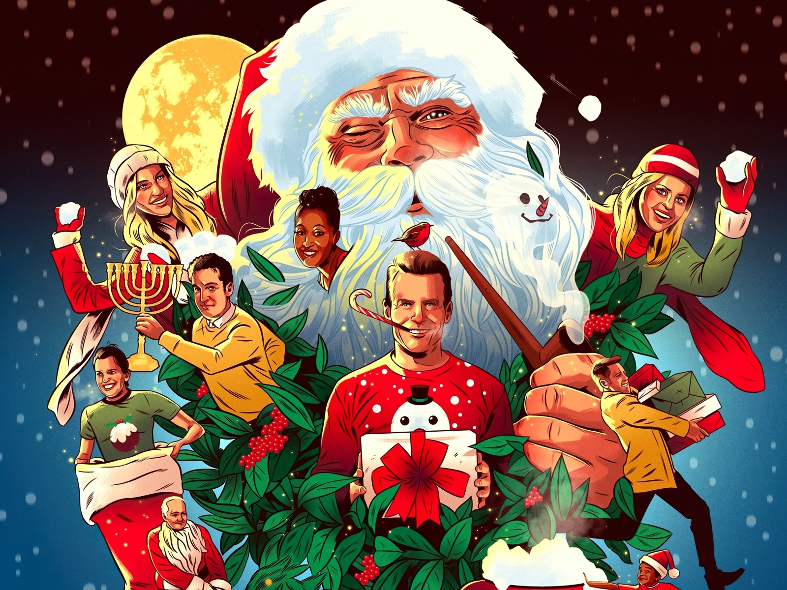 Father Christmas by Lauren L. Beck on Dribbble