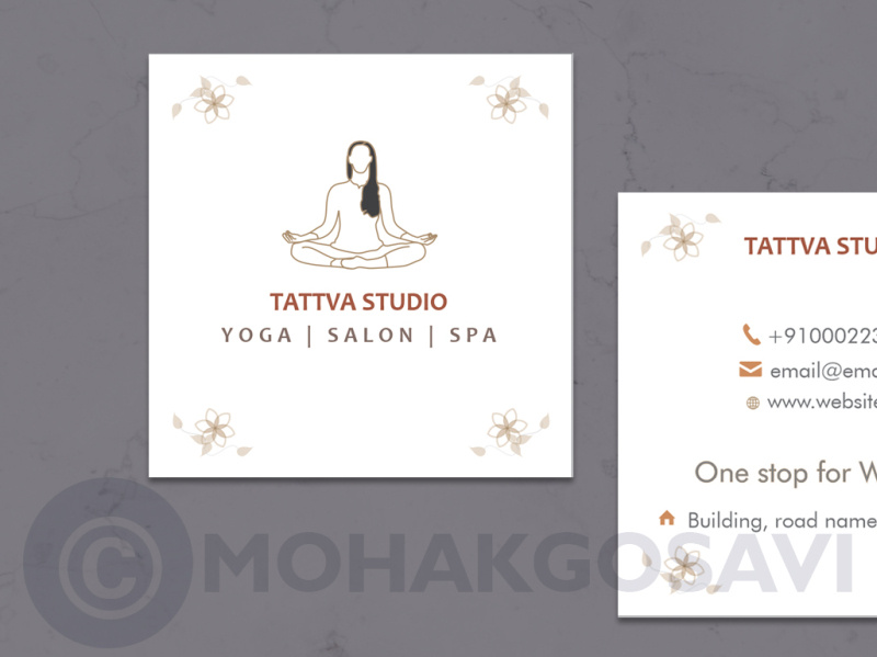 Visiting card design by Mohak Gosavi on Dribbble