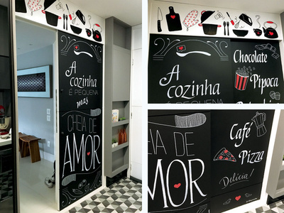 Decoração com lettering by Dea Camargo on Dribbble