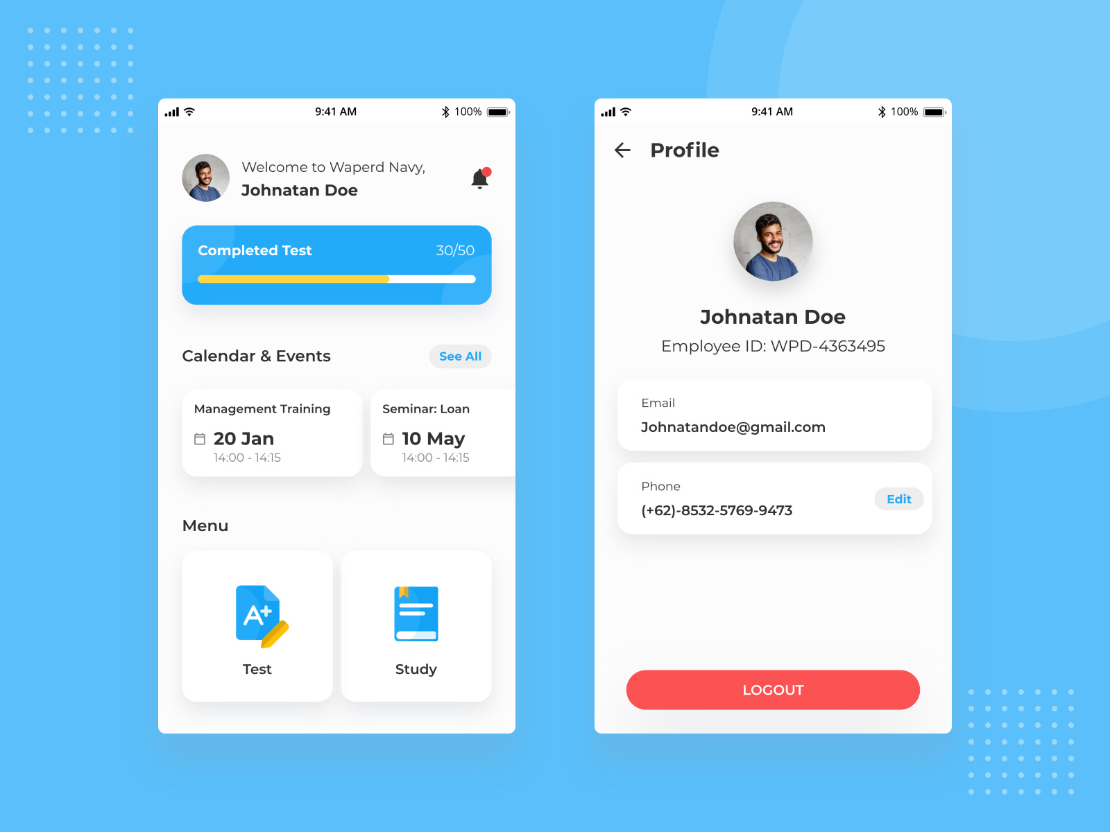 Waperd Navy - Home & Profile by Reza Tresna Suhendar on Dribbble