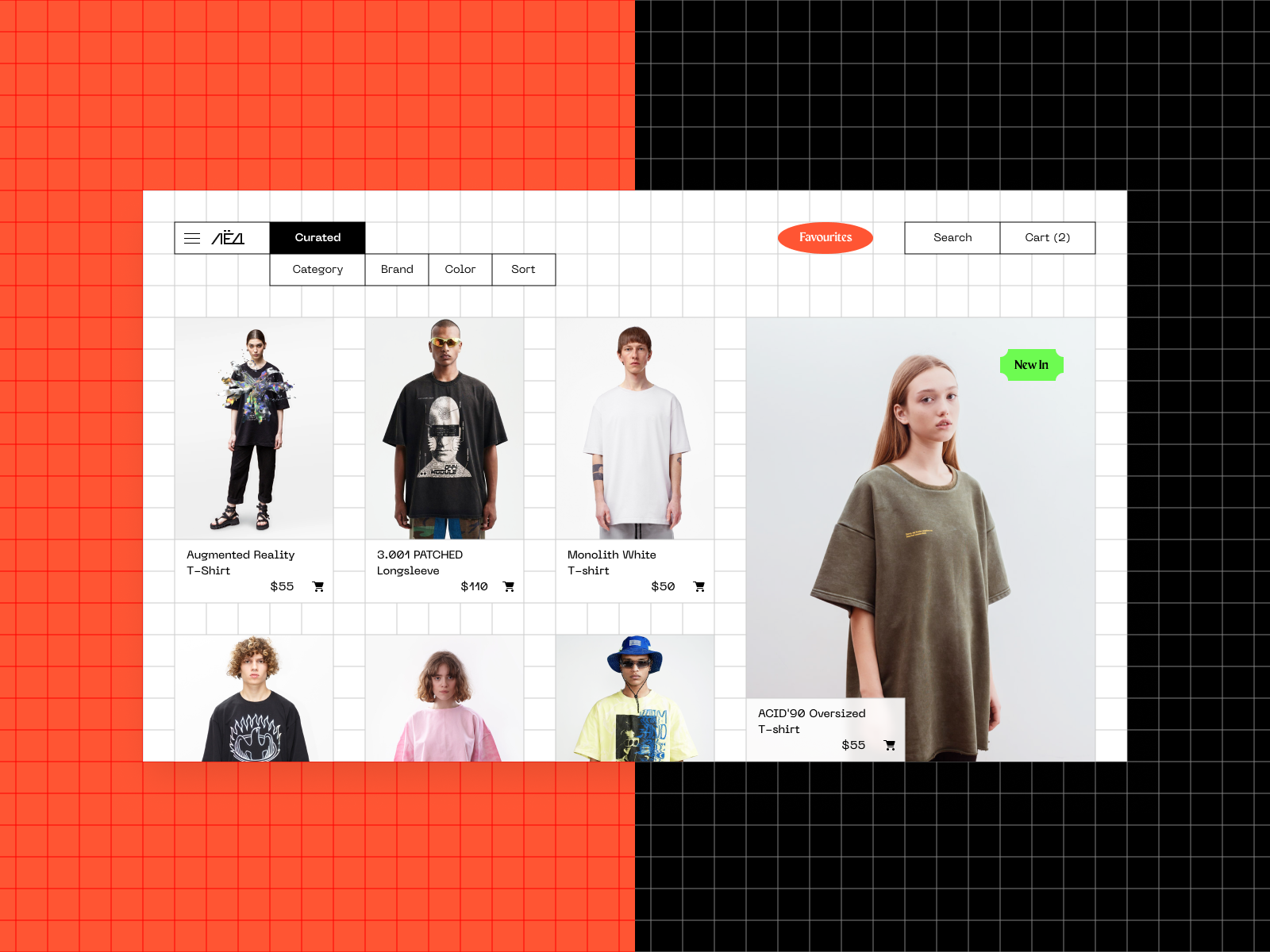 Main Page Design for Fashion Concept Store by vyraz on Dribbble