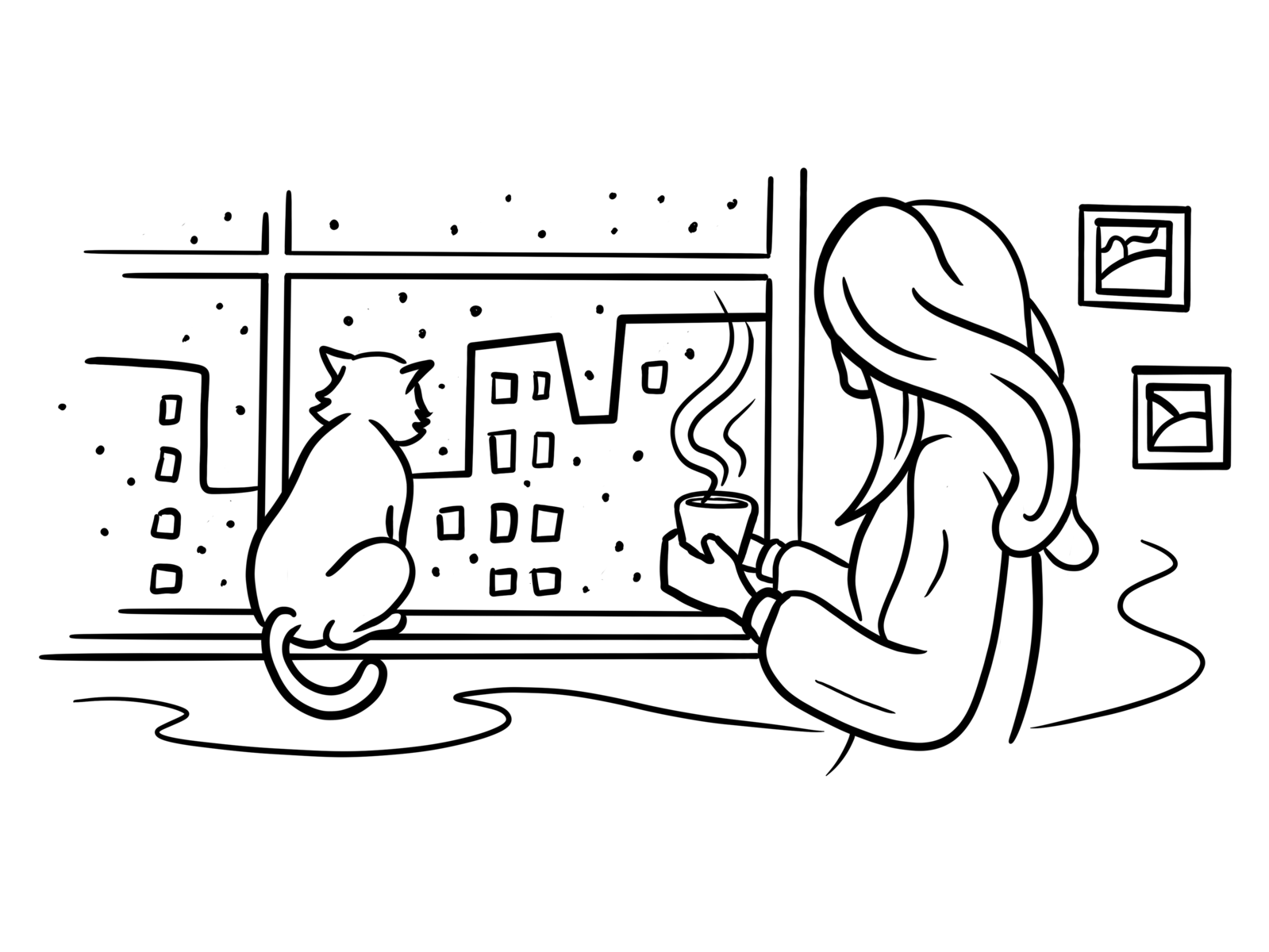 First snow by Radu Ene on Dribbble