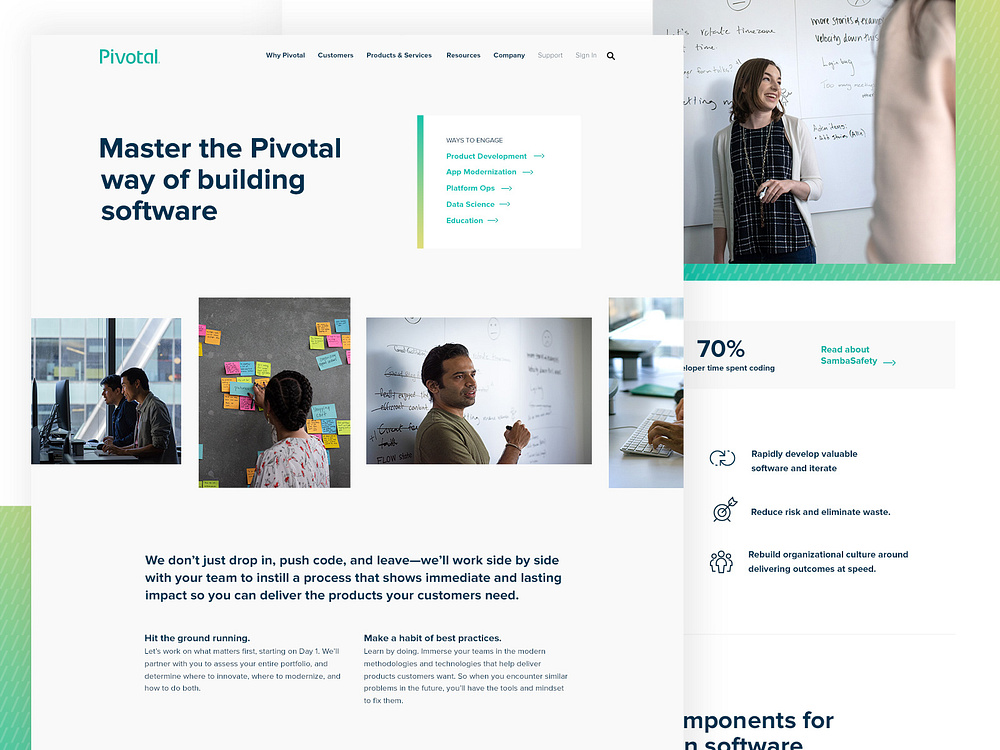 Pivotal Labs by Rachel Holland on Dribbble