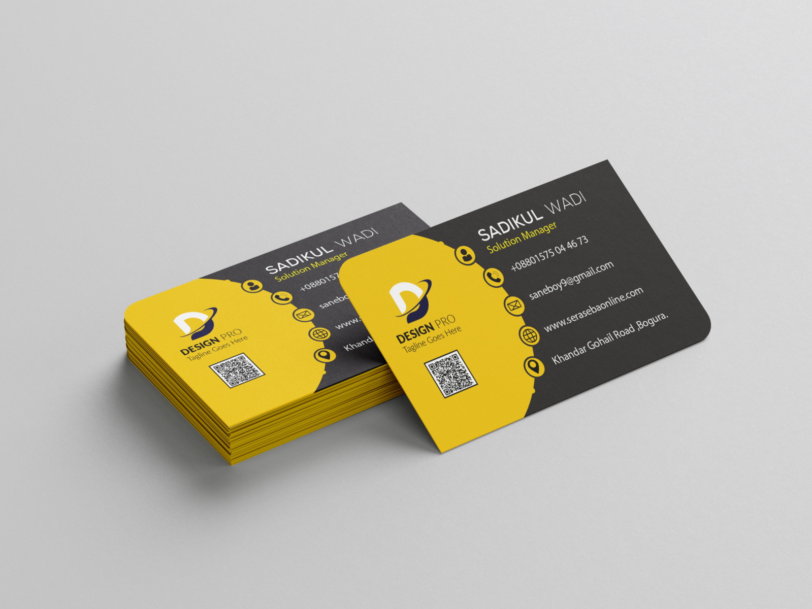 Visiting Card Design by sadikul wadi on Dribbble