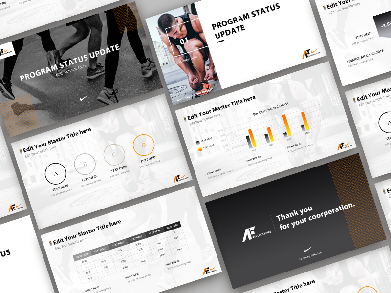 PPT Template For NIKE By Pamela Wang On Dribbble