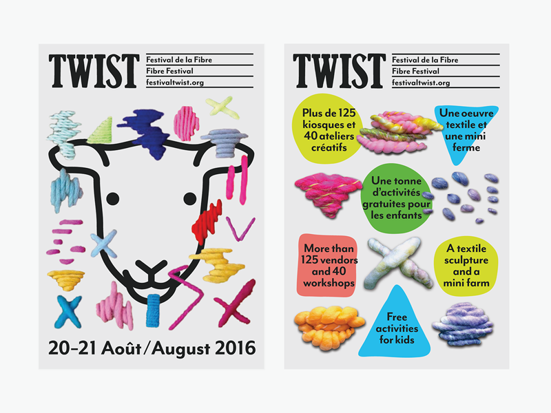 Twist Fibre Festival - Visual Identity by Nathaniel Hebert on Dribbble