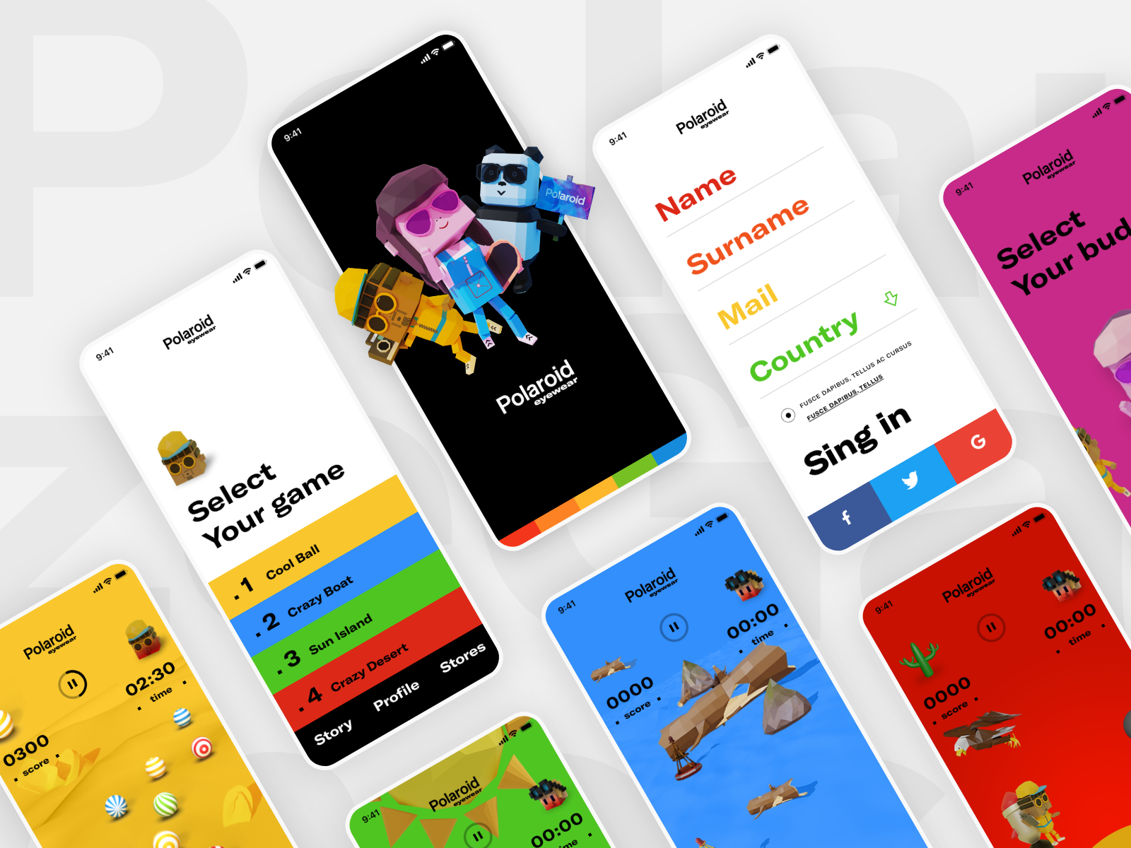 Polarized Games by Polaroid Eyewear by nico on Dribbble