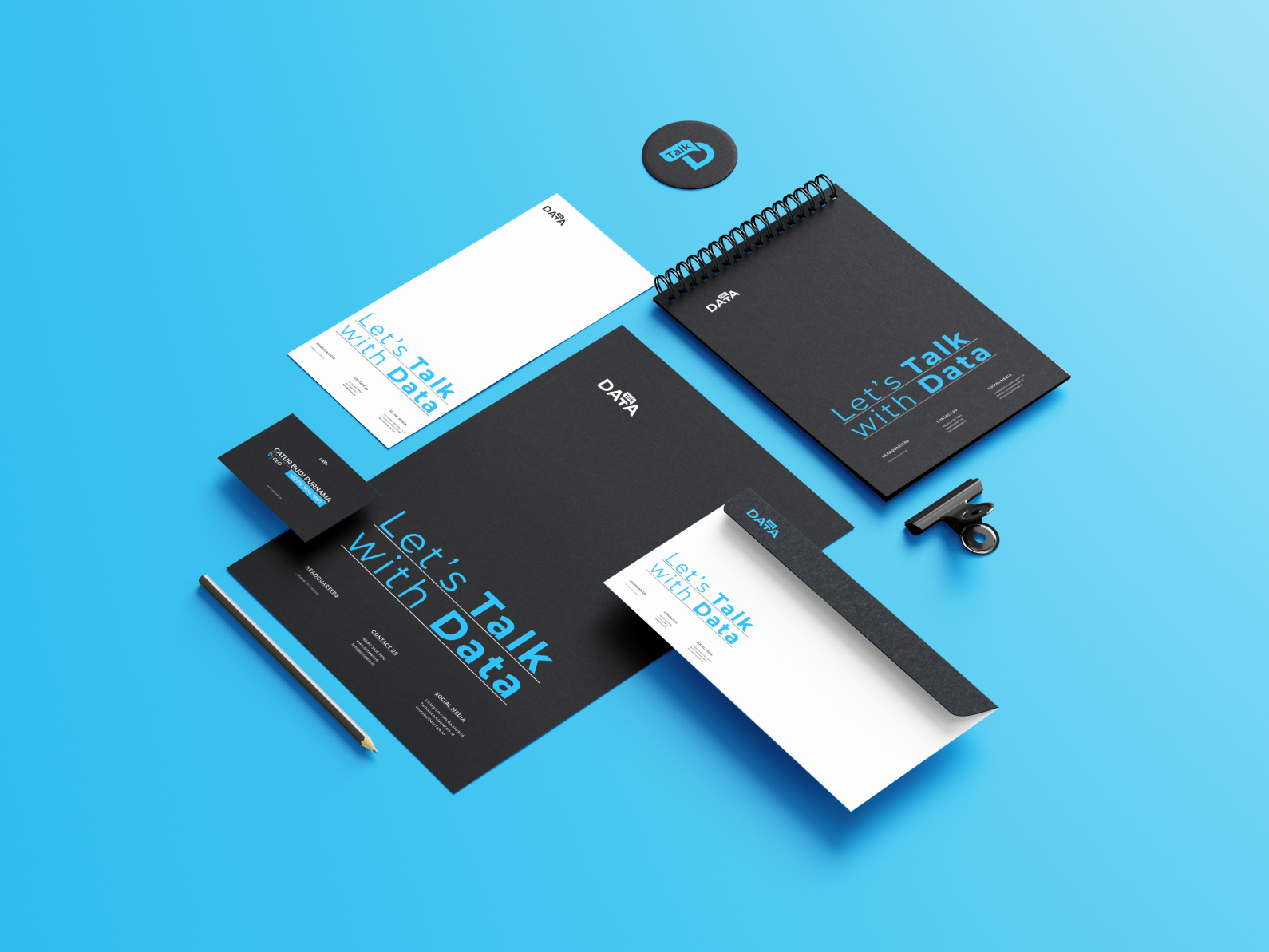 Collaterals Design / Visual Identity for Data Talks (2/3) by NataMatra ...