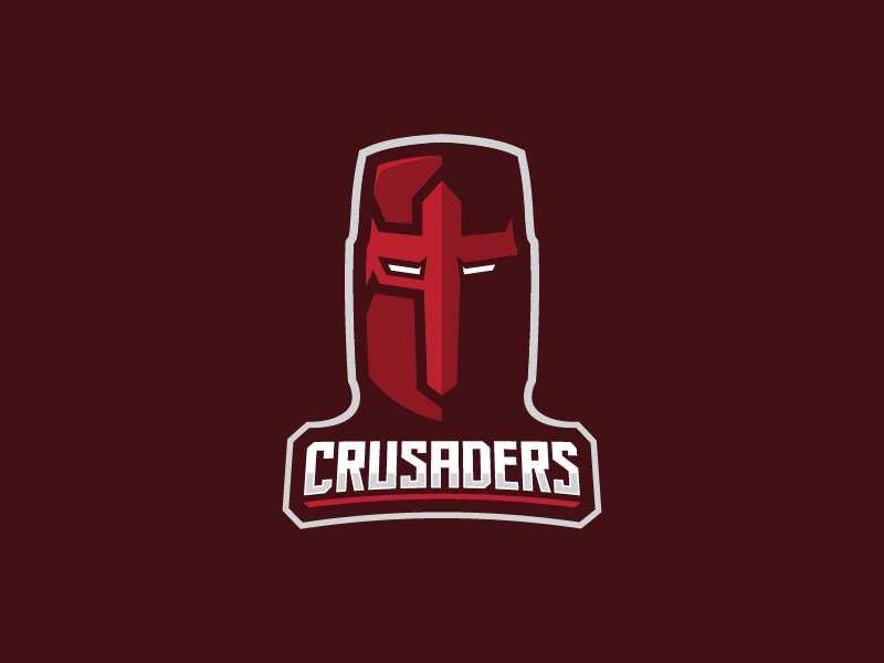 Crusaders Mascot Logo by Elliott Schoolcraft on Dribbble