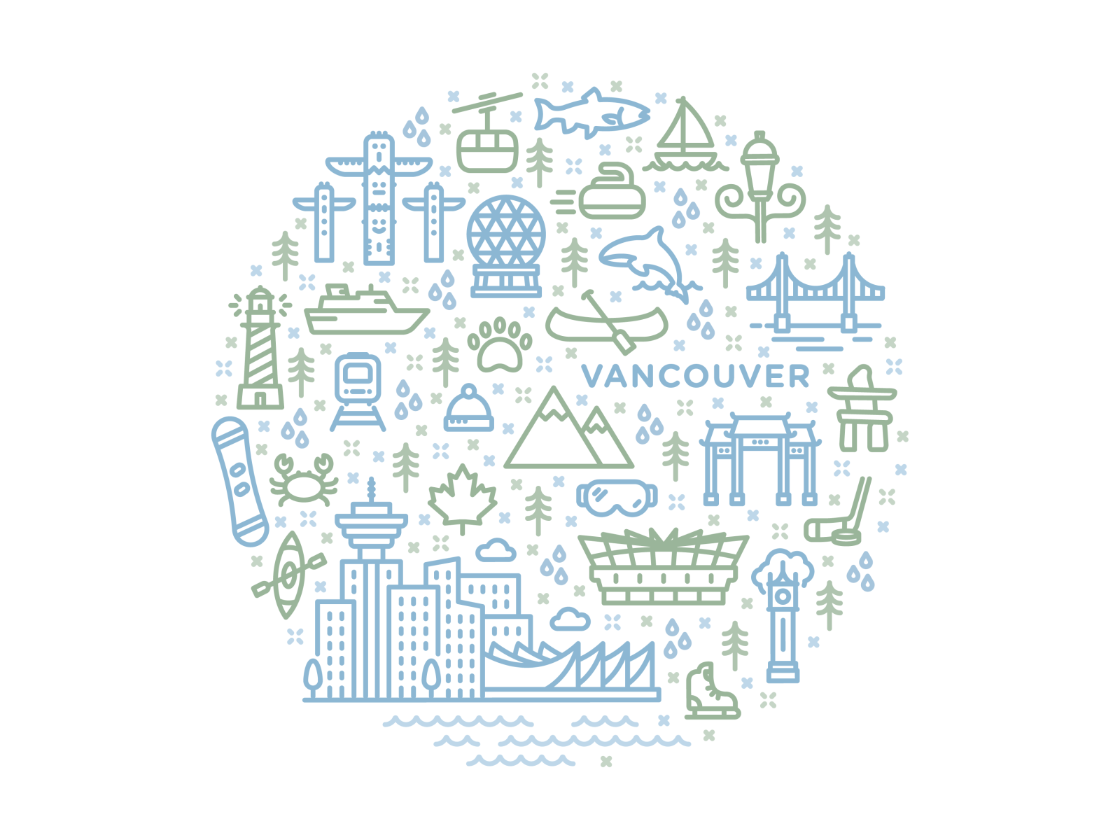 Vancouver Iconography by Cooper Symonds on Dribbble