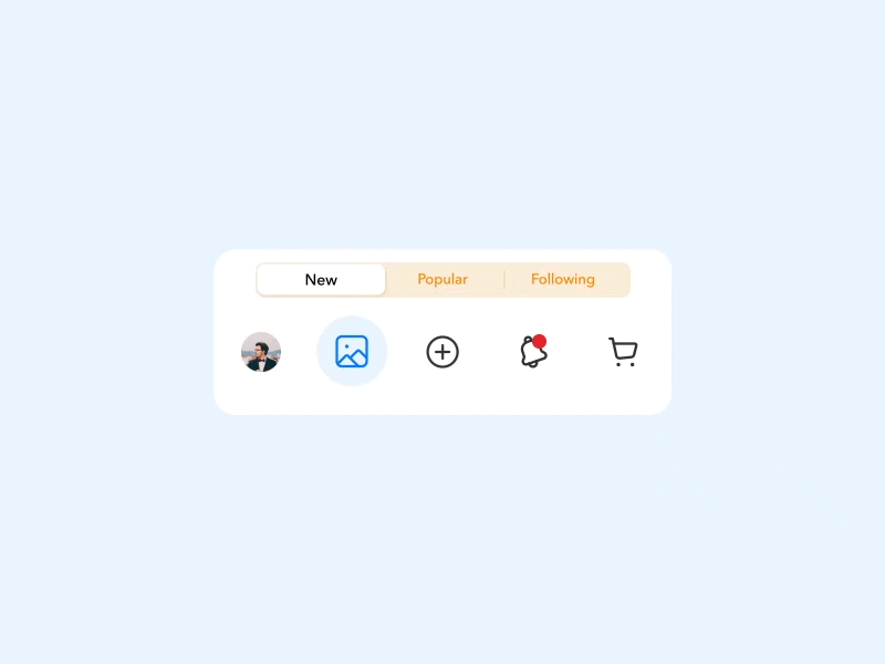 Experimental UI animation by Bas Verhoeven on Dribbble