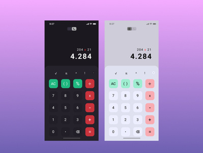Calculator by Miriã on Dribbble