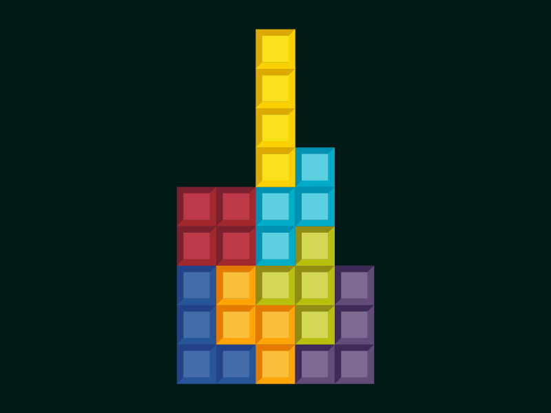 8bit Tetris by Sharareh on Dribbble