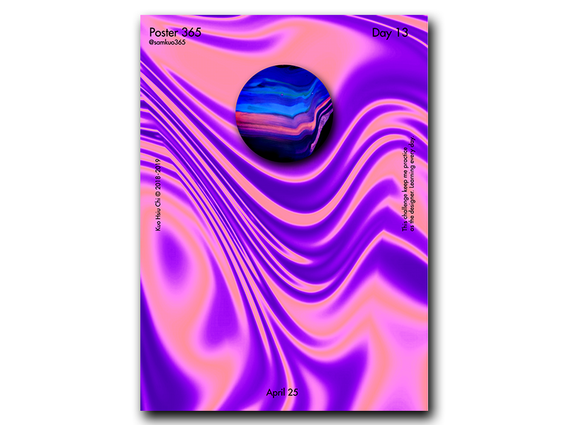 Day 13 - poster challenge by Hsiu Chi Kuo - Sam on Dribbble