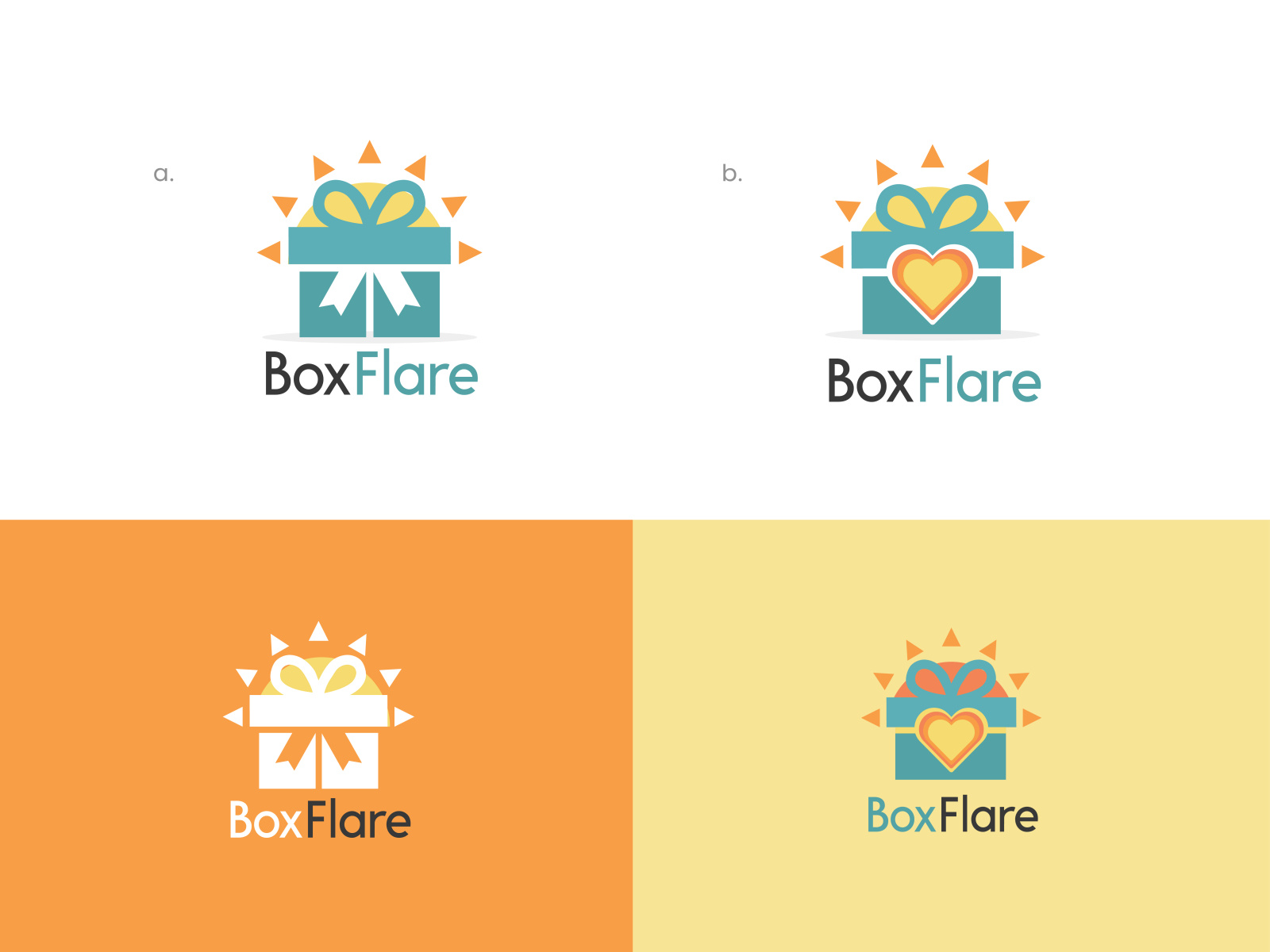 Box Flare Logo by Brand & More on Dribbble
