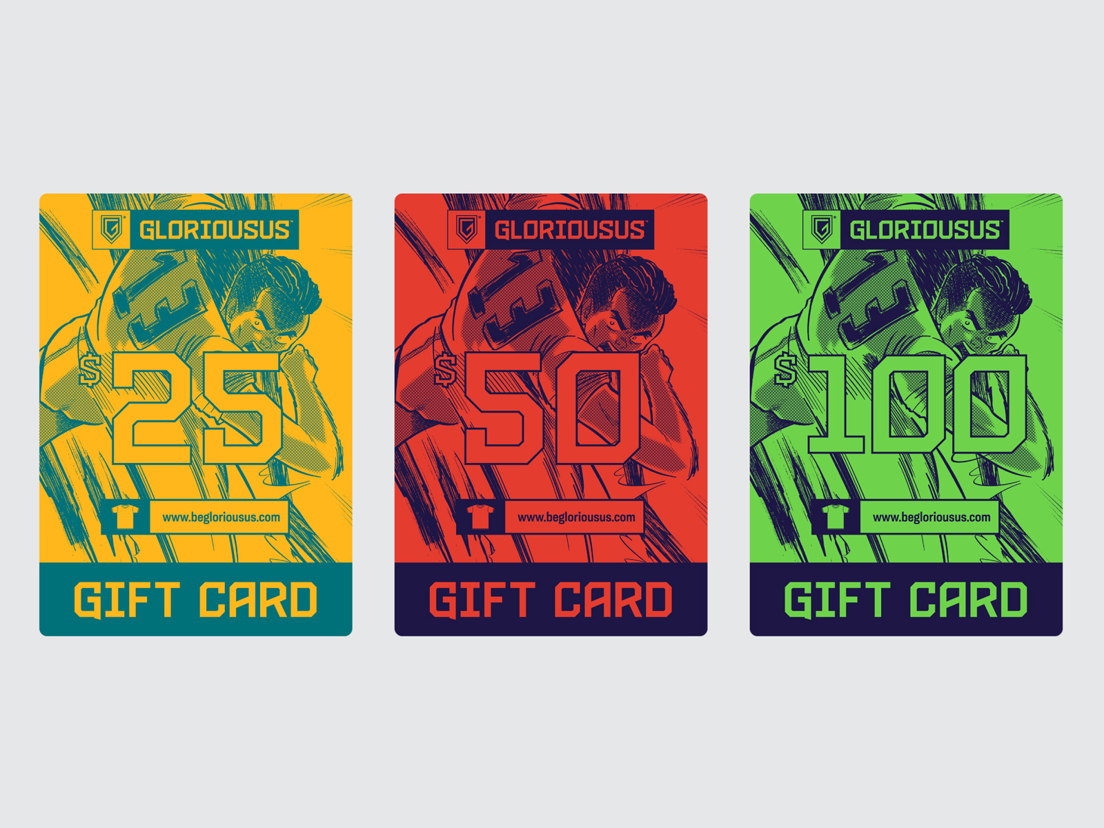 Gloriousus Branding assets by Frank Sandres on Dribbble