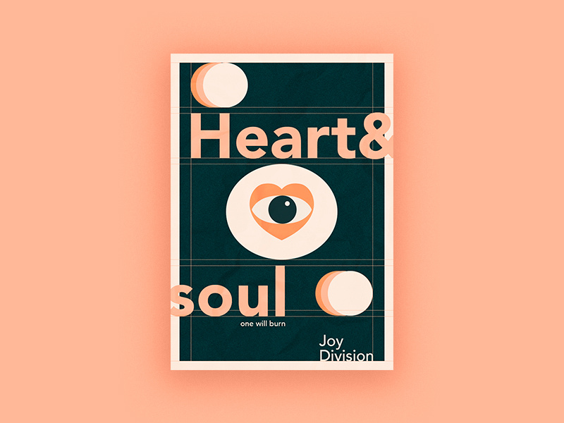 Heart & soul poster by Jessica Herrera on Dribbble