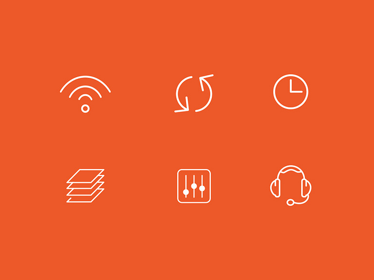 Telecom icons by Marian Marinica on Dribbble