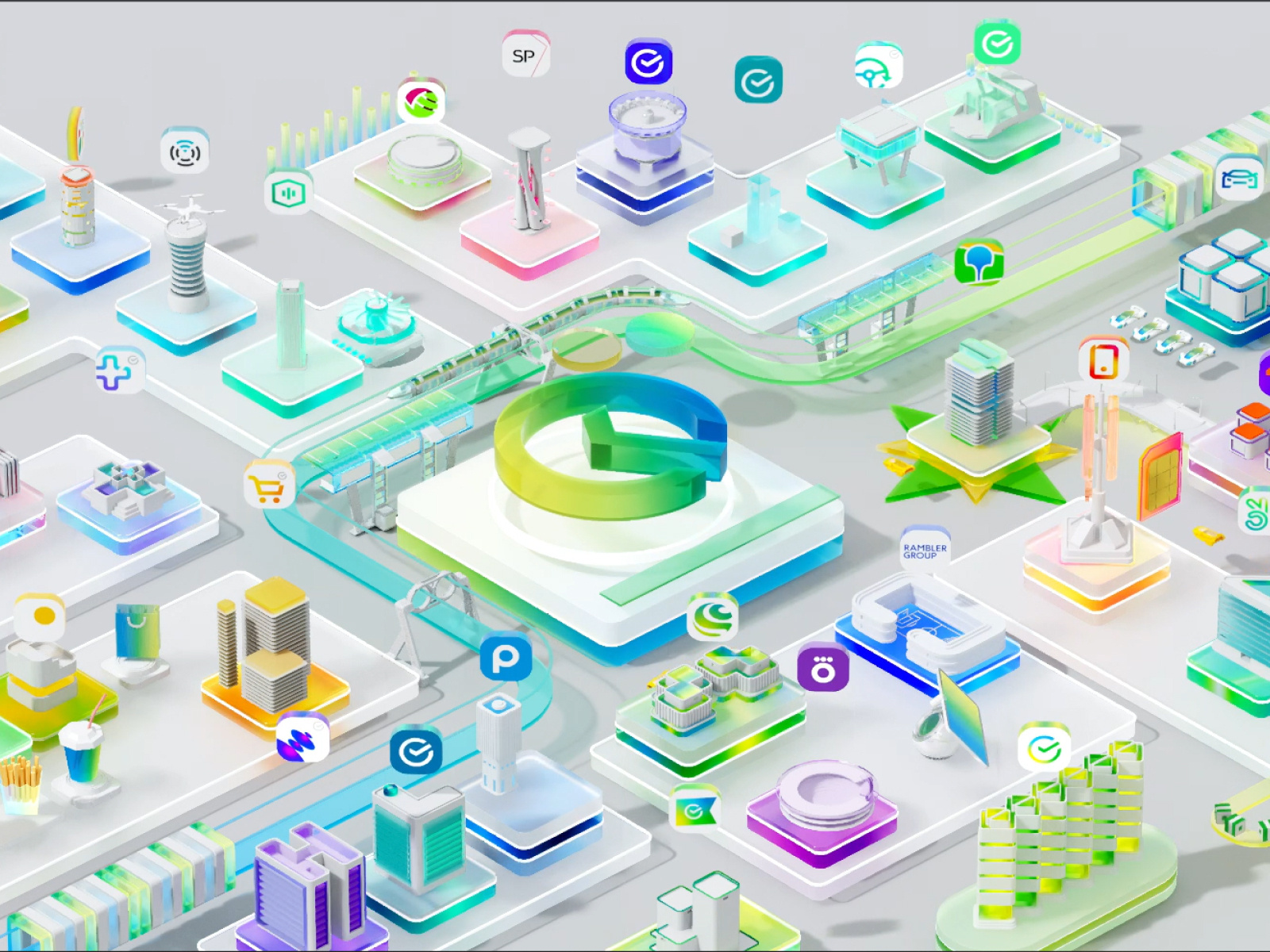 SBER Navigation map by VR on Dribbble