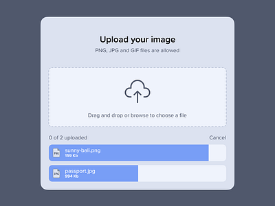 Image storage by Denis K. on Dribbble
