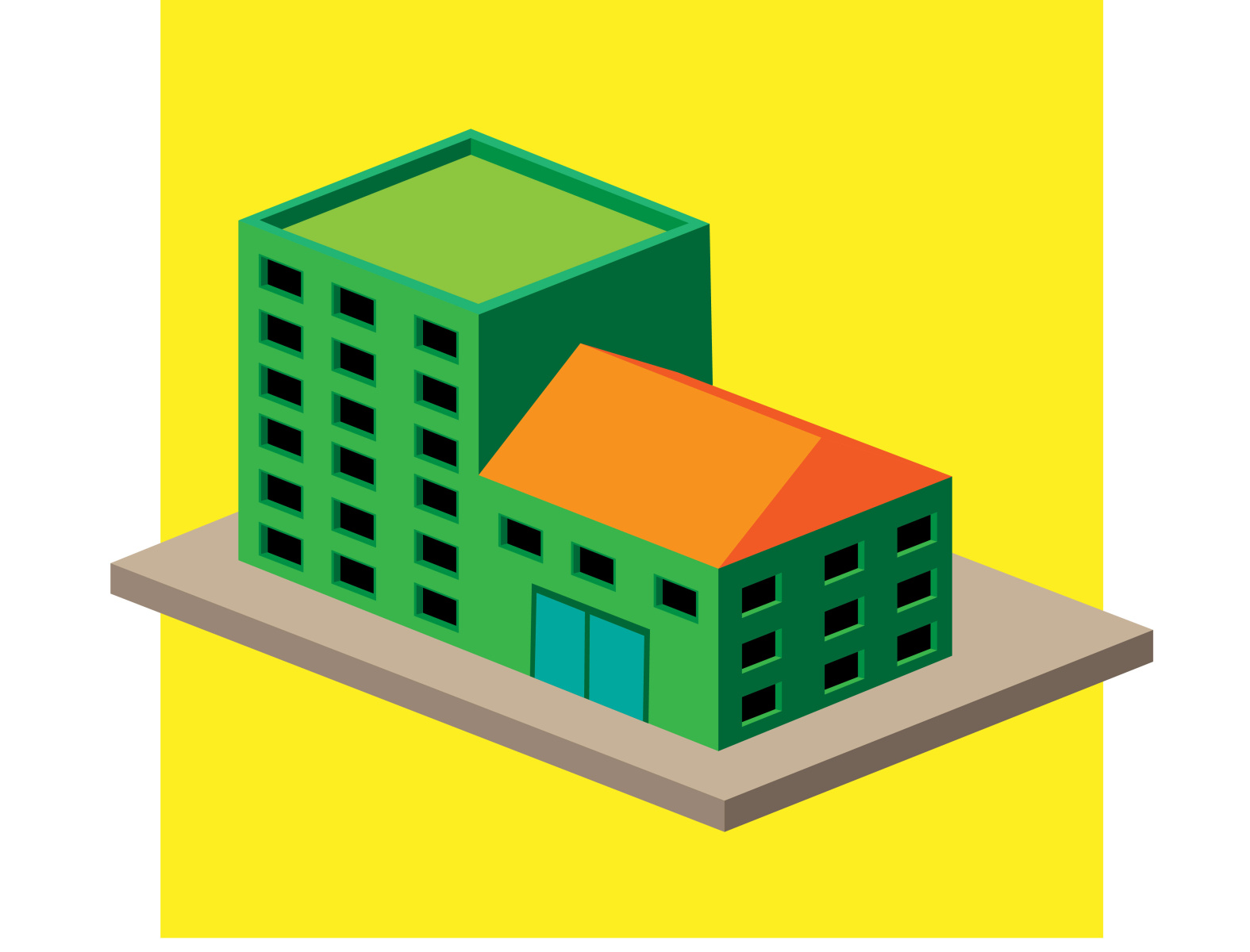 Isometric Building #3 by Kenneth Olii on Dribbble Isometric Building #3 by Kenneth Olii on Dribbble