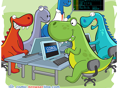 COBOL Joke by Peter Krumins on Dribbble
