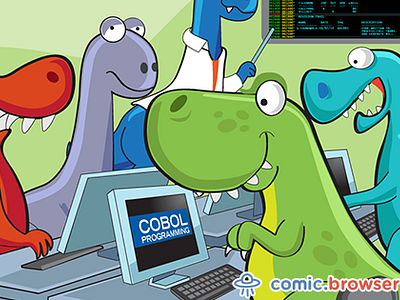 COBOL Joke by Peter Krumins on Dribbble