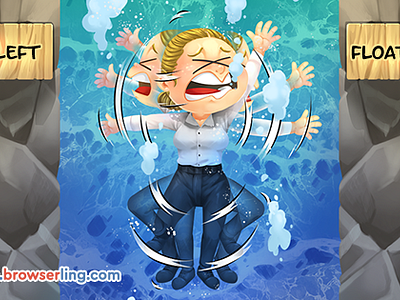 Drowning UI/UX Designer by Peter Krumins on Dribbble