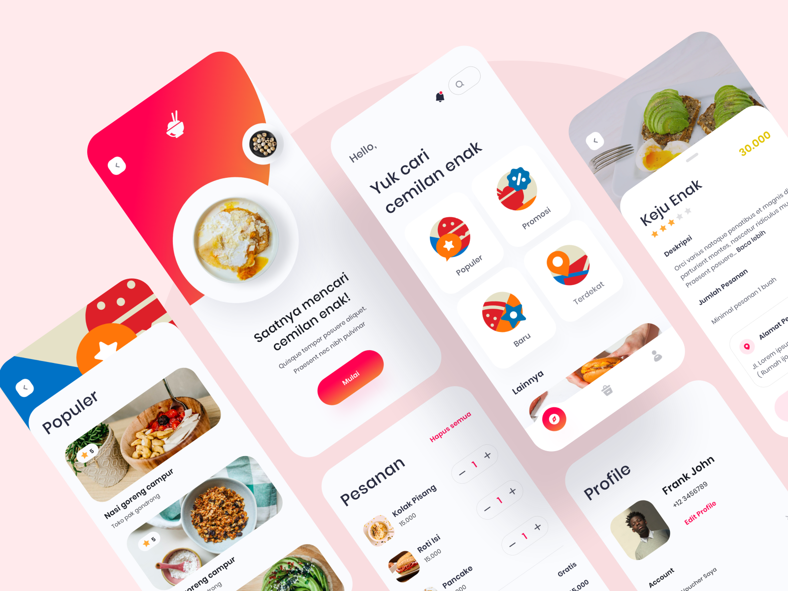 Food App - Exploration by Dindra Desmipian on Dribbble