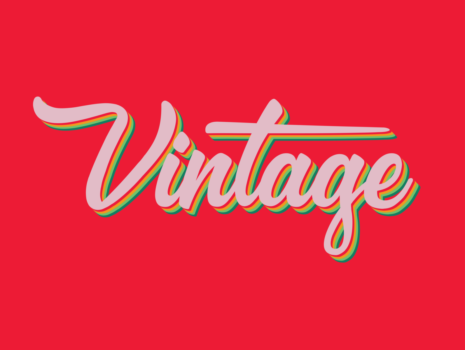vintage retro style typography by Nipun Deshapriya on Dribbble
