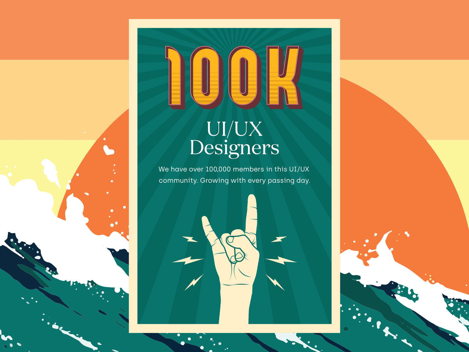 RETRO Facebook Community Poster by Hariharan on Dribbble