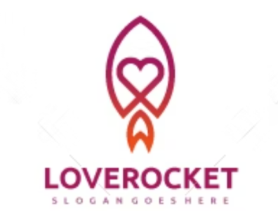 Love Rocket Logo by Shah Graphics on Dribbble