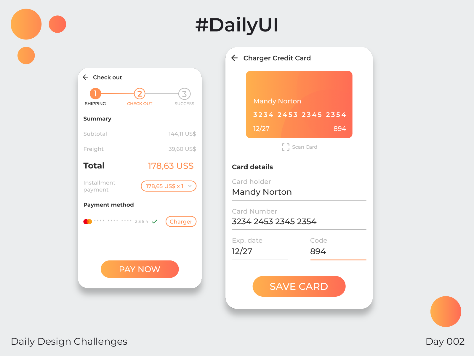 #DailyUI - #002 by Marcos Magalhães on Dribbble