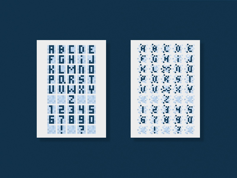 Pixel font by Denis Gorelkin on Dribbble
