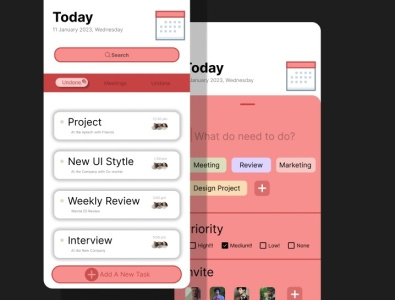 To do List UI by Talha Sheikh on Dribbble