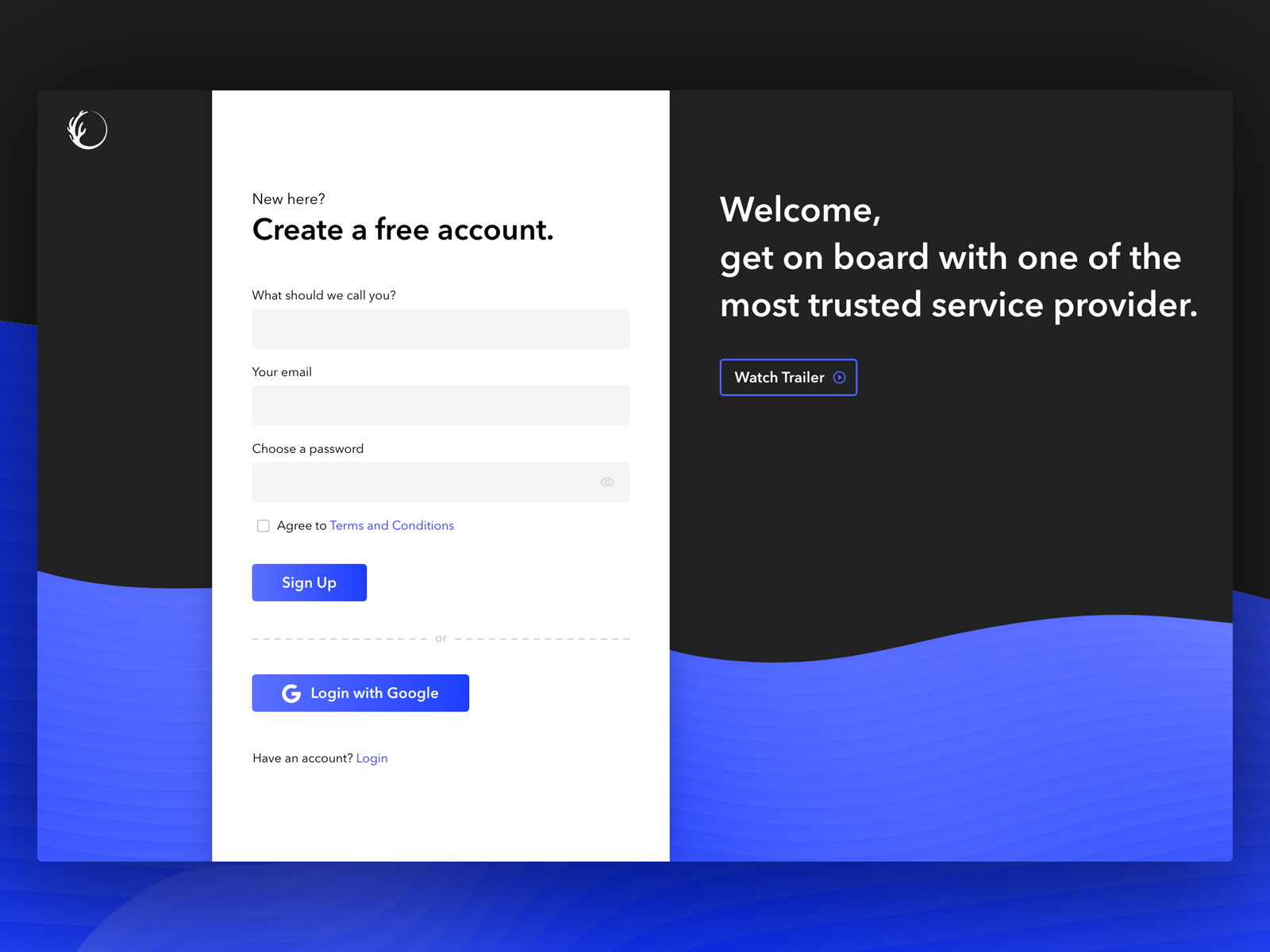 Sign Up Page by Suraj Thotakura on Dribbble