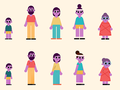 Model sheets - Explainer video by Rafael Moreira on Dribbble
