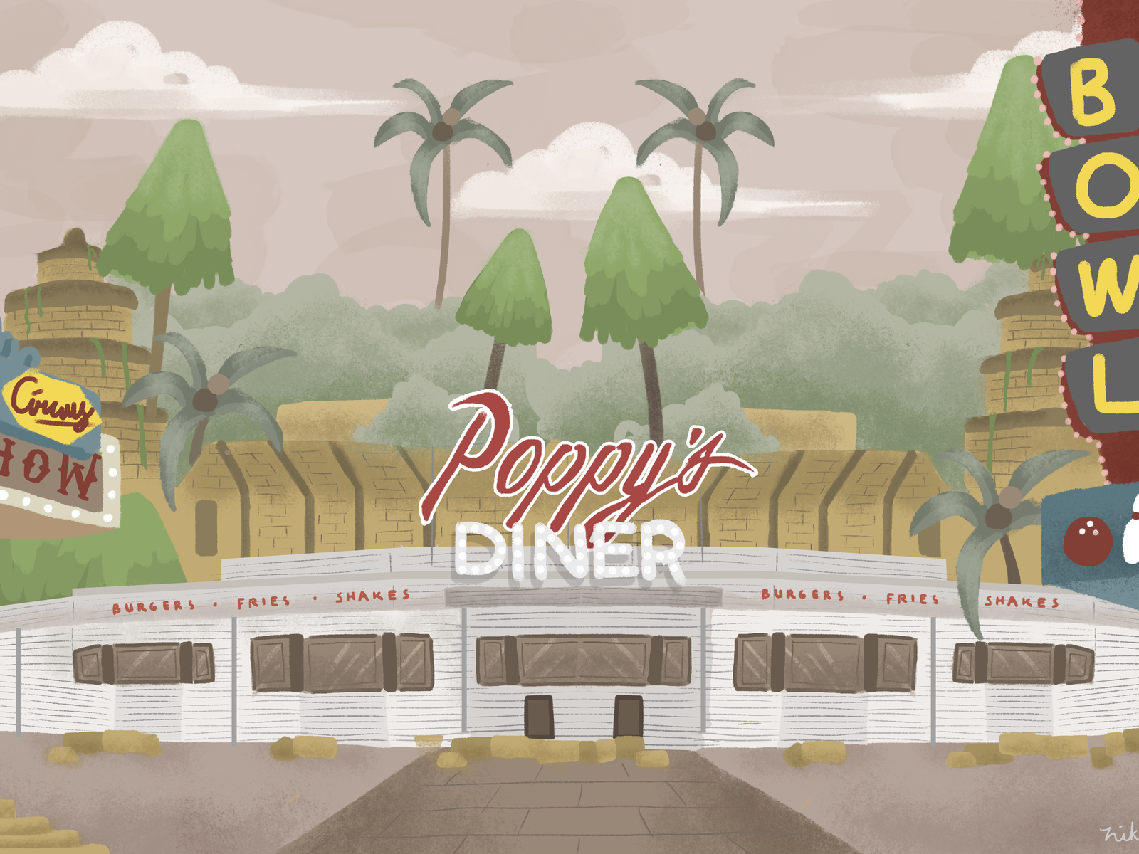 Poppys Diner By Niken Ritami On Dribbble