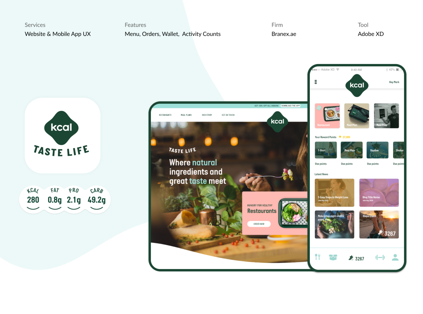 Healthy food website app UI/UX by Mohammed Shafin Jilani on Dribbble