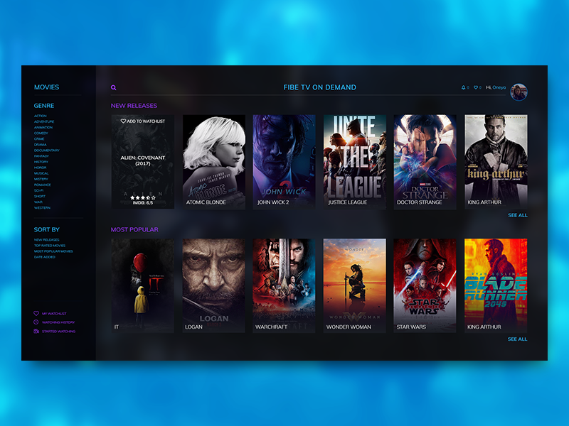 Tv On Demand—UI Weekly Challenges-Season 02 / Week [1/10] by Vanja ...