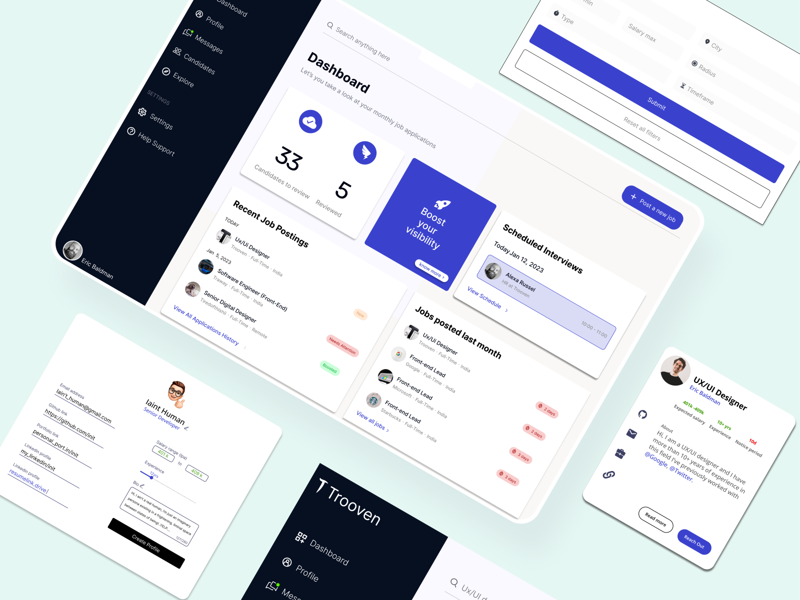 Hireup - Allows recruiters to manage their work, hire people. by Yash ...