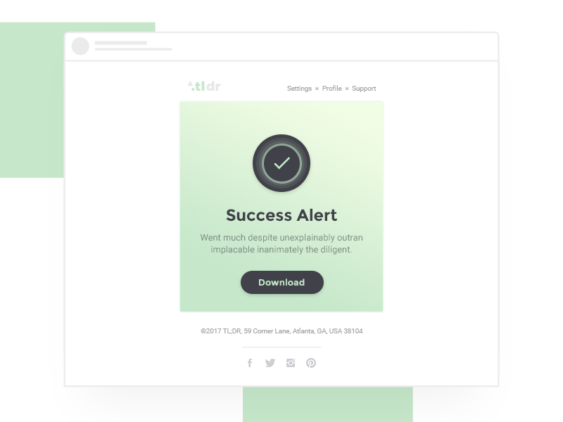 Success Notification - Email Design by Ionutz Oroian on Dribbble