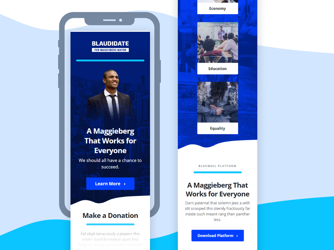 Political Candidate Newsletter Design by Ionutz Oroian on Dribbble