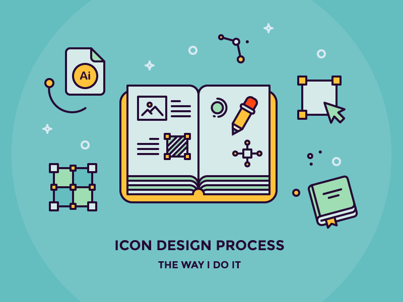 My Icon Design Process by Justas Galaburda on Dribbble