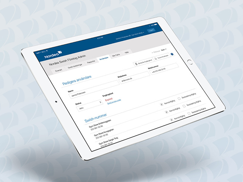 Nordea Swish by Alexandre Vidal Pinheiro on Dribbble